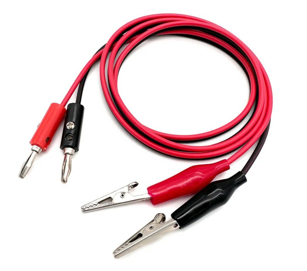 Универсальные щупы-крокодилы для мультиметра (тестера), 1 метр