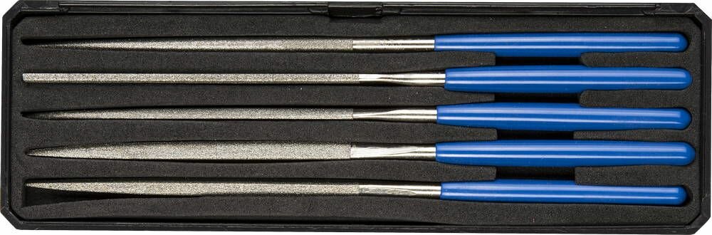 Набор алмазных надфилей ЗУБР, 140 х 75 мм, 5 шт, P 140, пластиковый бокс 33388-140-H5