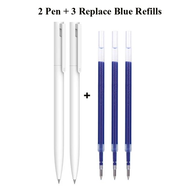 Шариковая ручка Xiaomi Mijia BUSINESS 0,5 мм Синий, 2pen 3blue refills