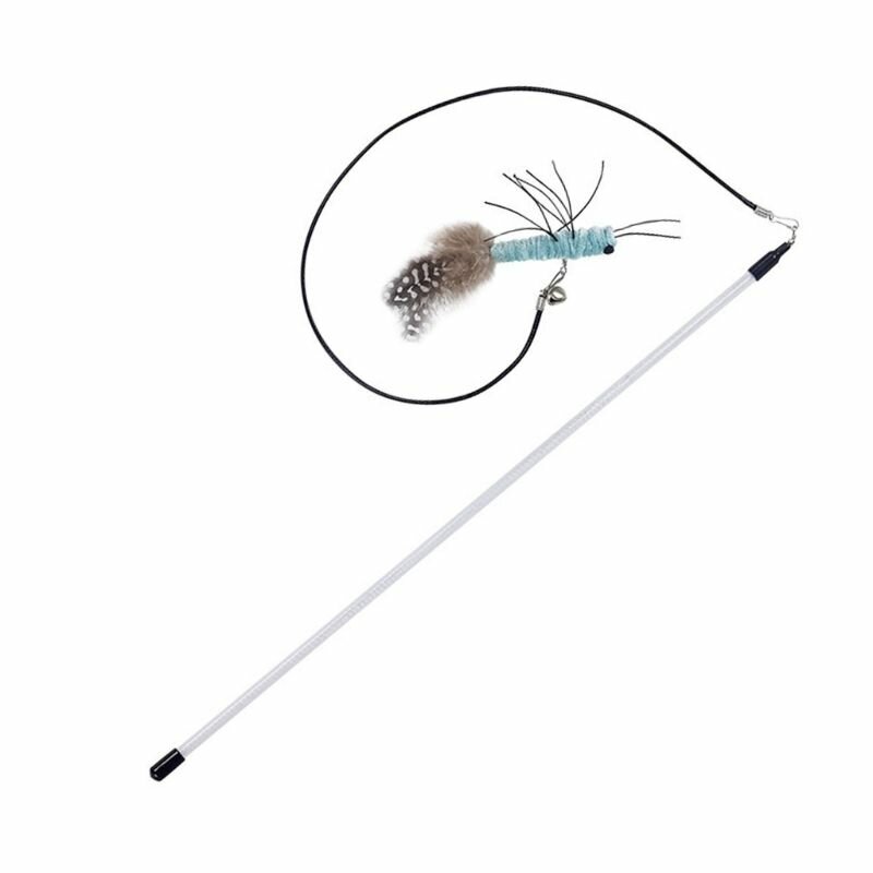 Домашнее летающее насекомое Funny Cat Stick-Большая синяя стрекоза