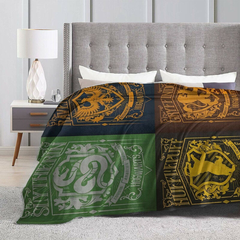 Harry Potter Плед Hogwarts Пледы Хогвартс Гарри Поттер Gryffindor Hufflepuff Ravenclaw Slytherin