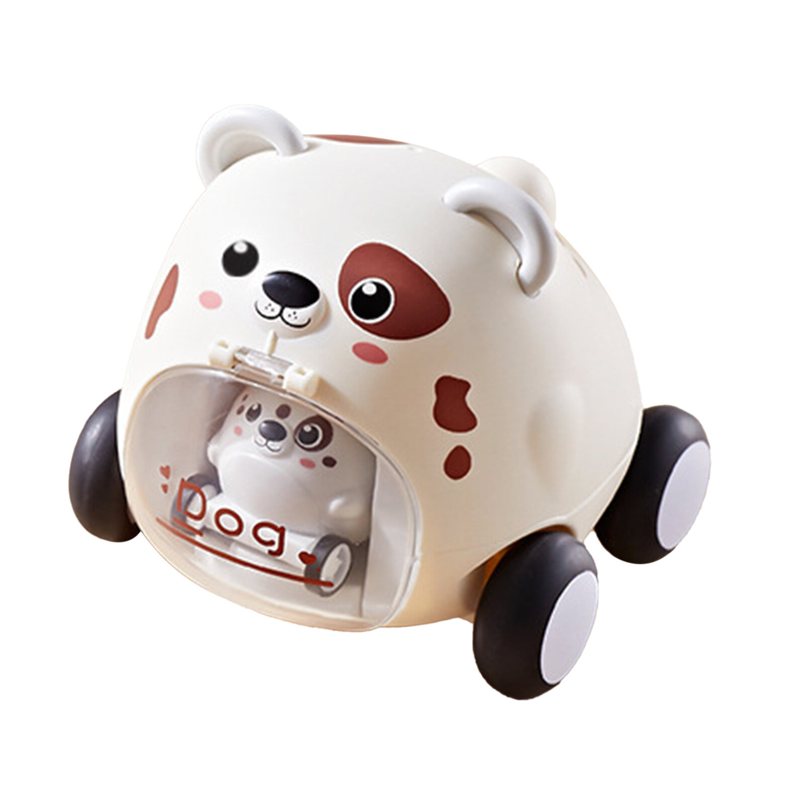 Catapult Car Toys Interactive Cute Cartoon Animal Friction Powered Ejection Inertial for Boys Girls Gifts Dog Standard