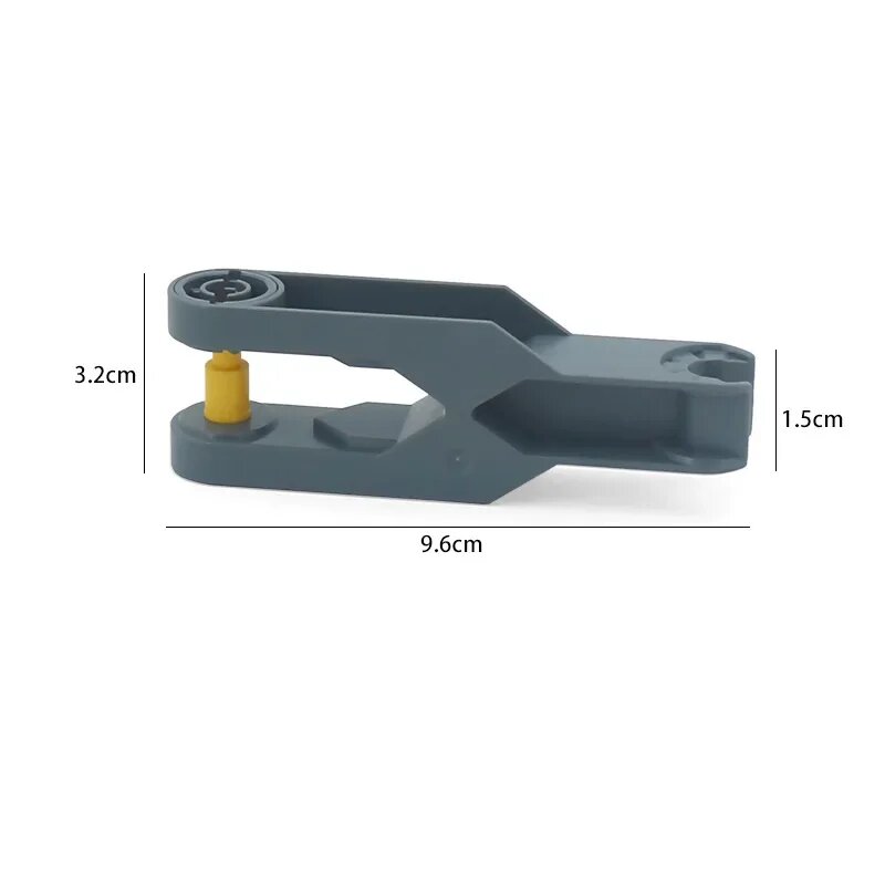 Серый строительный блок PHILOPT, short arm 1pcs