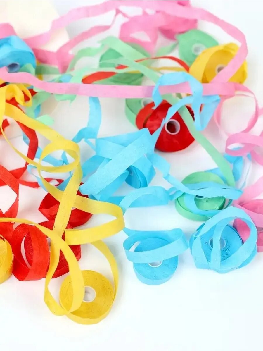 Яркий бумажный серпантин для праздника