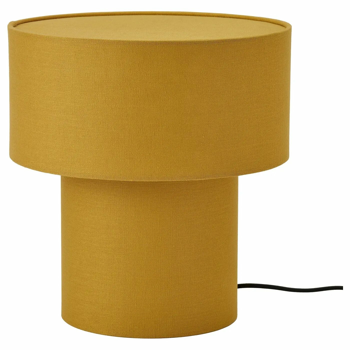 Настольная лампа IKEA STOKGOLM, икеа стокгольм, желтая, текстиль, 35 см