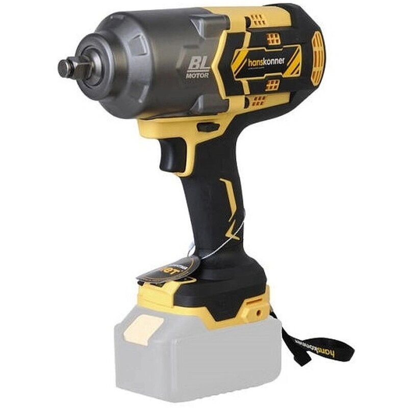 Гайковерт аккумуляторный ударный Hanskonner 1BatterySystem HCD18100S