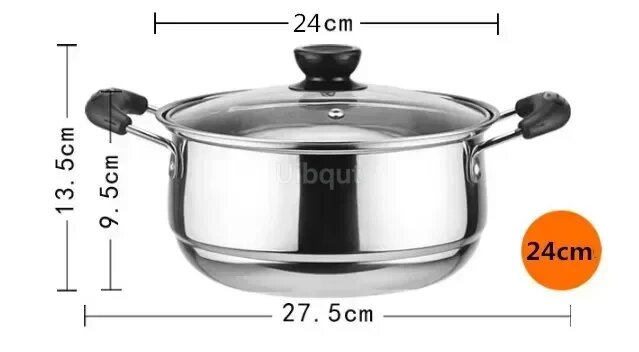 Кастрюля для супа NoEnName_Null 24cm two handle kind