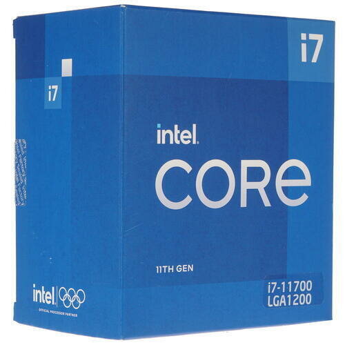 Процессор Intel Core i7-11700 BOX (BX8070811700) - LGA 1200, 8 x 2.5 ГГц, L3 - 16 МБ, 2хDDR4-3200 МГц, Intel UHD Graphics 750, TDP 65 Вт, кулер