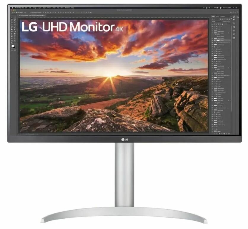 27" Монитор LG UltraFine 27UP850N-W (27UP850N-W. ARUZ) белый - 3840x2160 4K@60Гц, IPS, 5 мс, 1200:1, 400 Кд/м, 178/178, HDMI, Display Port, AMD FreeSync