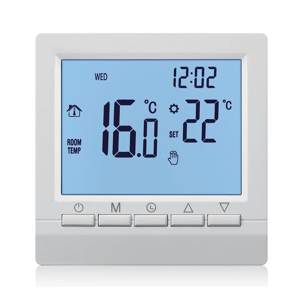 Программируемый термостат MINCO HEAT ME83 с синей подсветкой