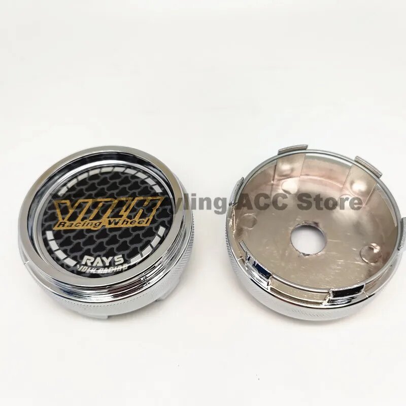 4 шт, 66 мм, колпаки на колеса, центральная крышка ступицы для лучей VOLK CE28 TE37 RE30 TTA ZE40, черная хромированная эмблема, аксессуары для стайлинга автомобилей, L