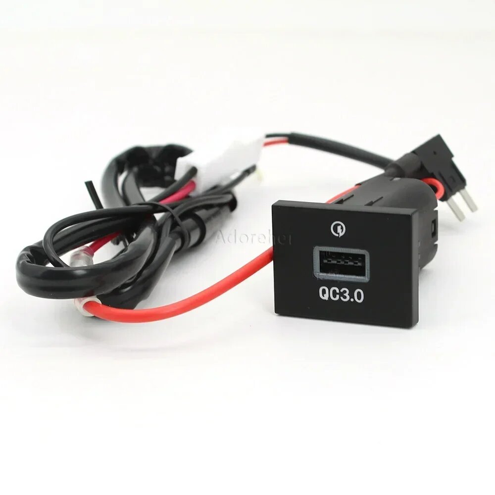 USB-разъем для зарядного устройства, адаптер быстрой зарядки QC3.0, выключатель питания для Ford Focus 2 Mk2 2009 2010 2011, автомобильные аксессуары для электроники, QC3.0 USB