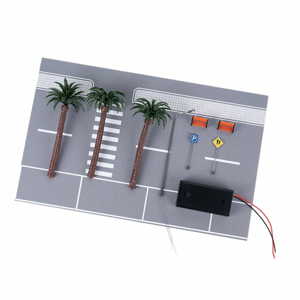 Миниатюрный набор дорожных сцен для модели ландшафта в масштабе 1/64, наборы аксессуаров строительного песка с деревом знаков