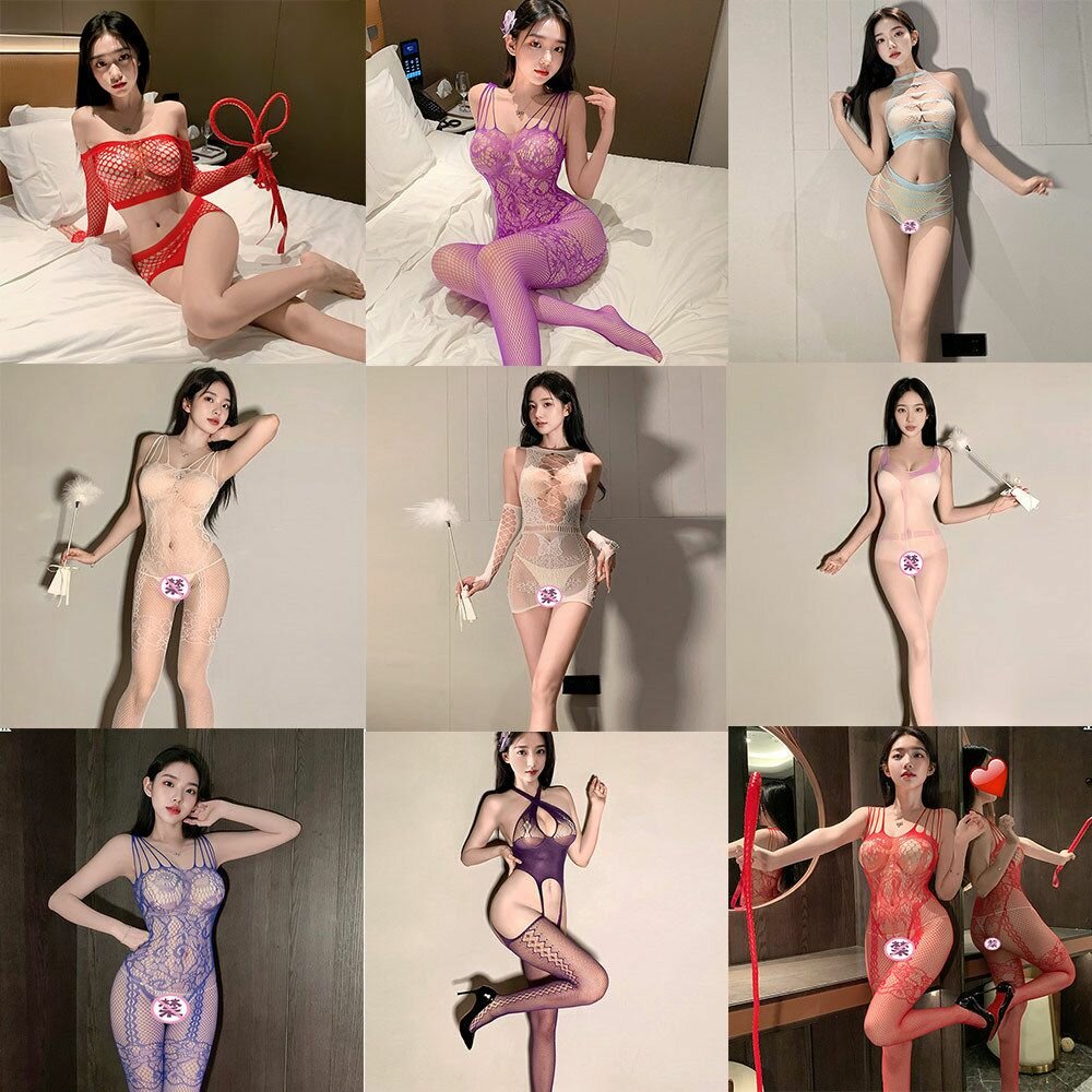 Женский сексуальный прозрачный сексуальный цельный сетчатый костюм с открытыми плечами