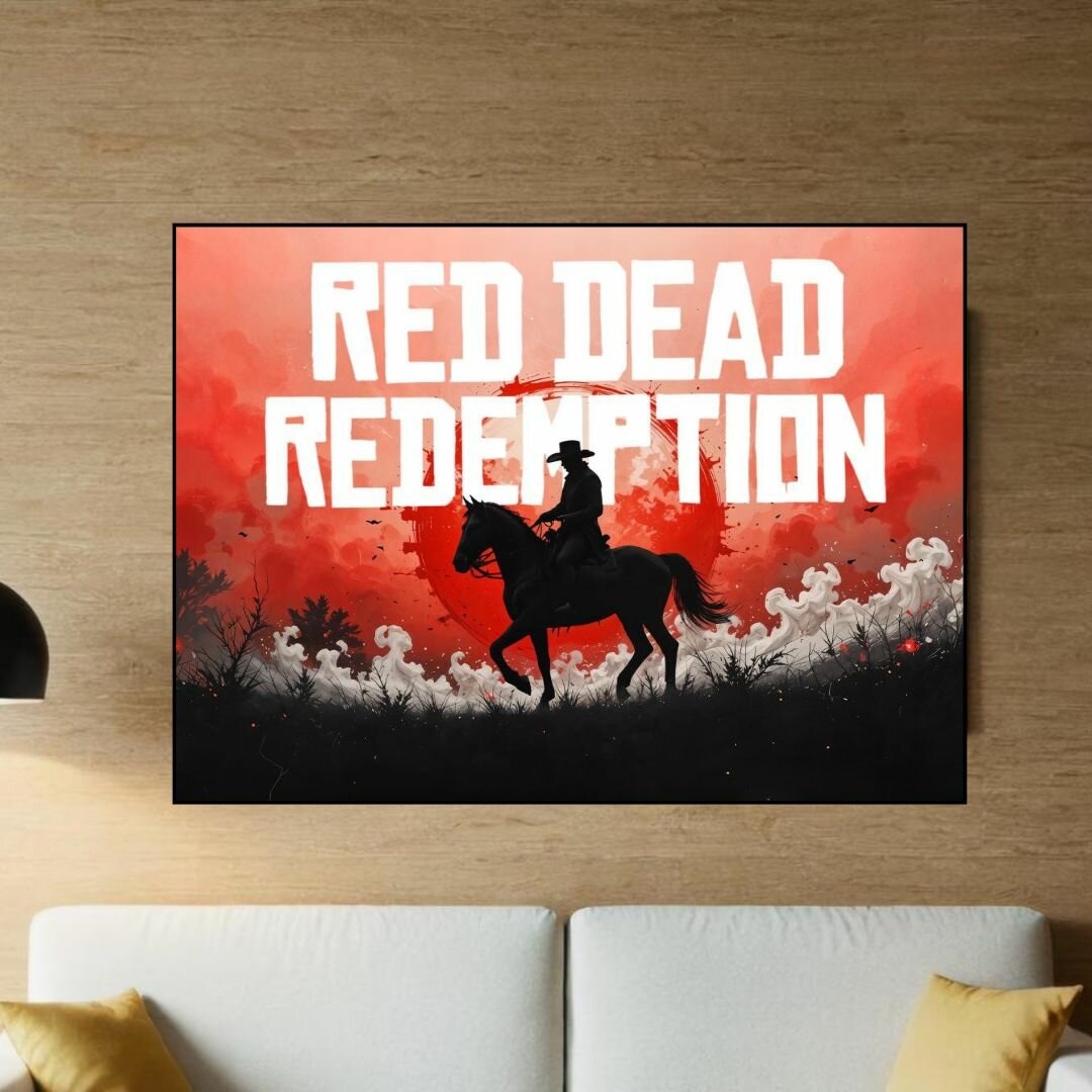 Картина на металле Red Dead Redemption, 20*30см