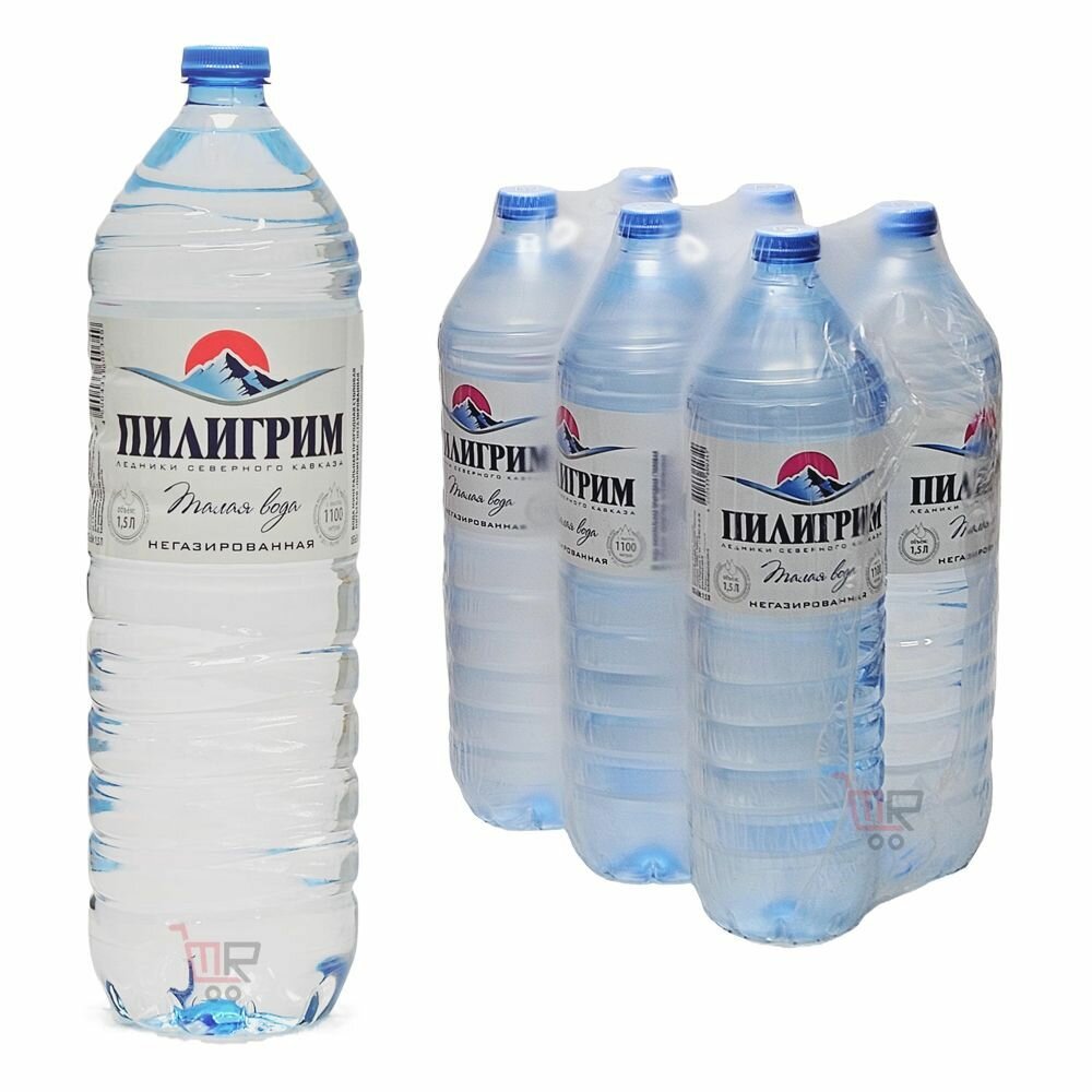 Минеральная вода "Пилигрим" негазированная 1,5 л, 6 шт.