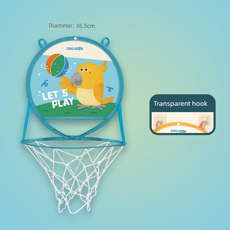 Складная корзина для баскетбола в синем цвете для детского сада, тихая работа, мягкий звук, идеально подходит для