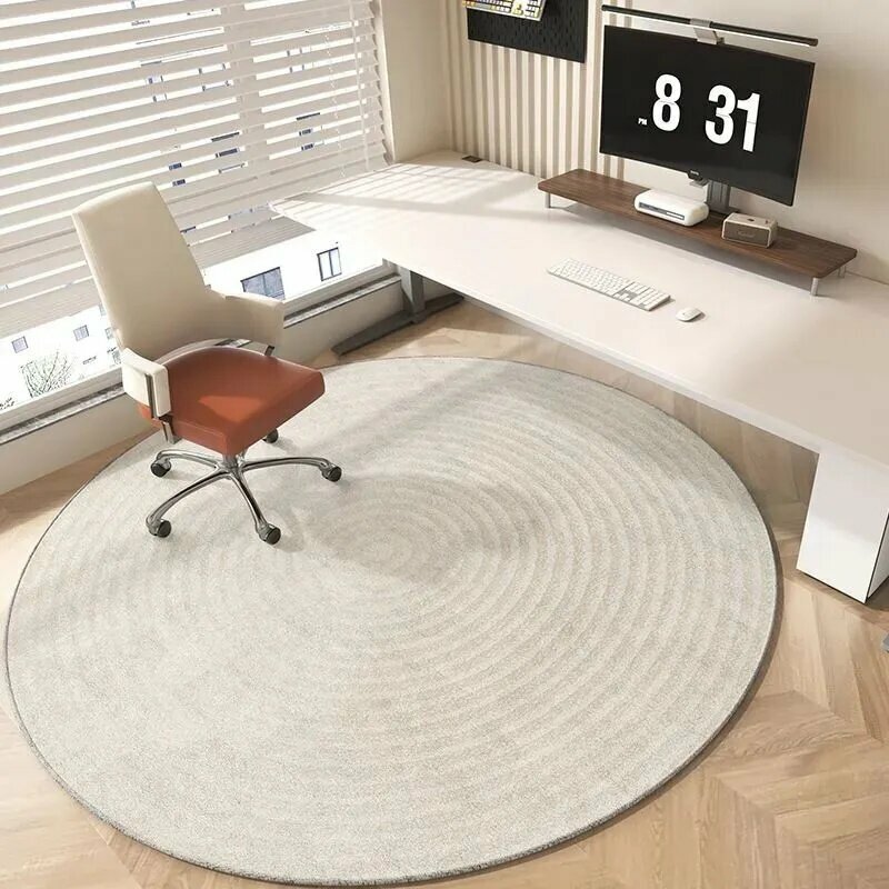 Хрустальный бархатный круглый ковер для спальни нескользящий коврик для защиты пола 120x120 см