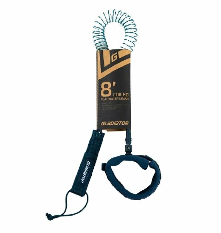 Лиш страховочный трос для сапборда сап / sup доски SUP витой GLADIATOR ORIGIN/PRO 8' (244 см)