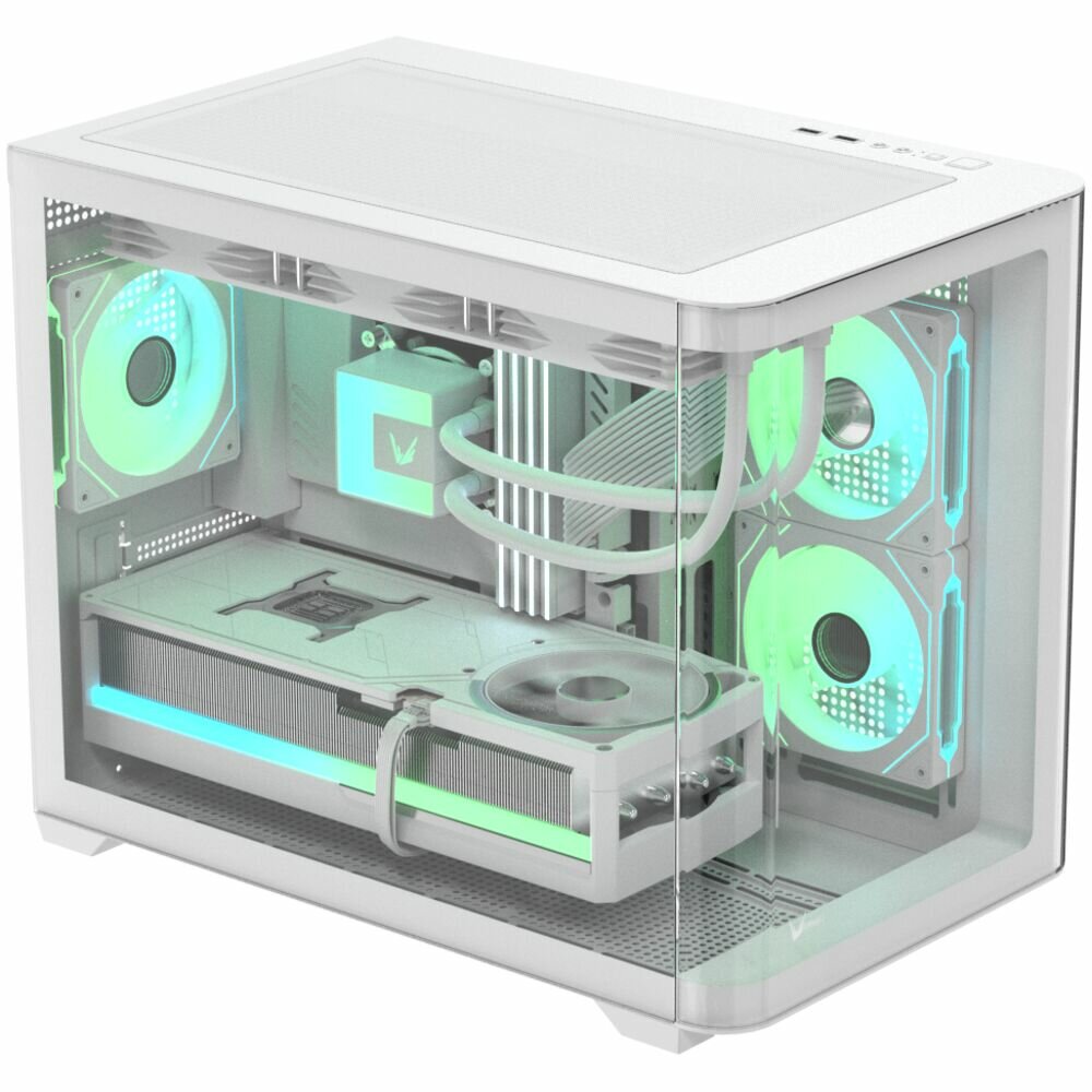 Корпус MicroATX Minitower Formula Crystal U2M Floe White