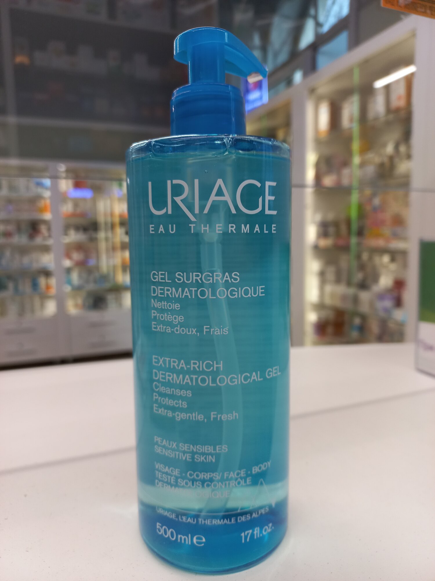 Урьяж Гель обогащенный дерматологический для лица и тела, URIAGE Extra Rich Dermatological Gel 500 мл