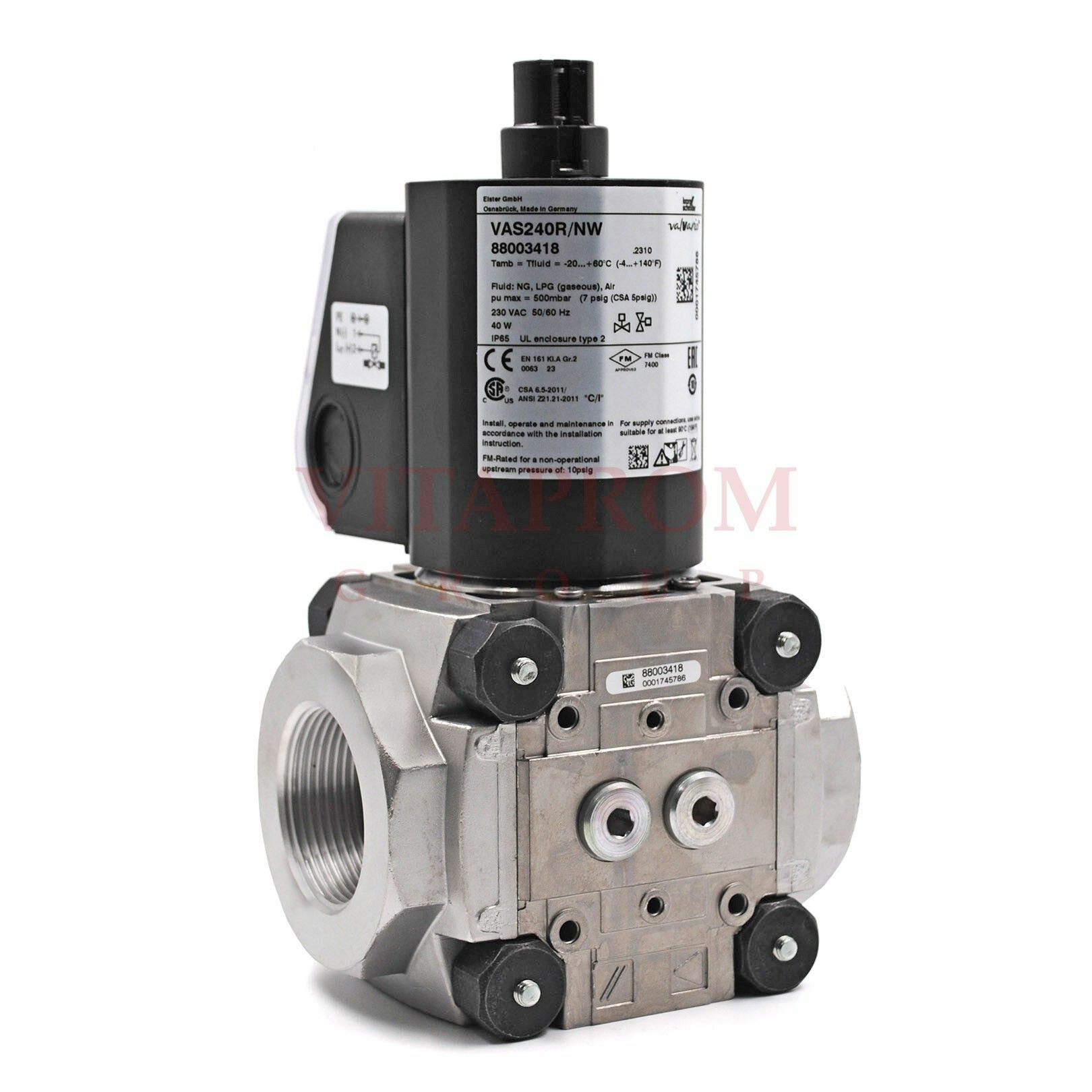 Газовый клапан Kromschroder VAS240R/NW, 88003418