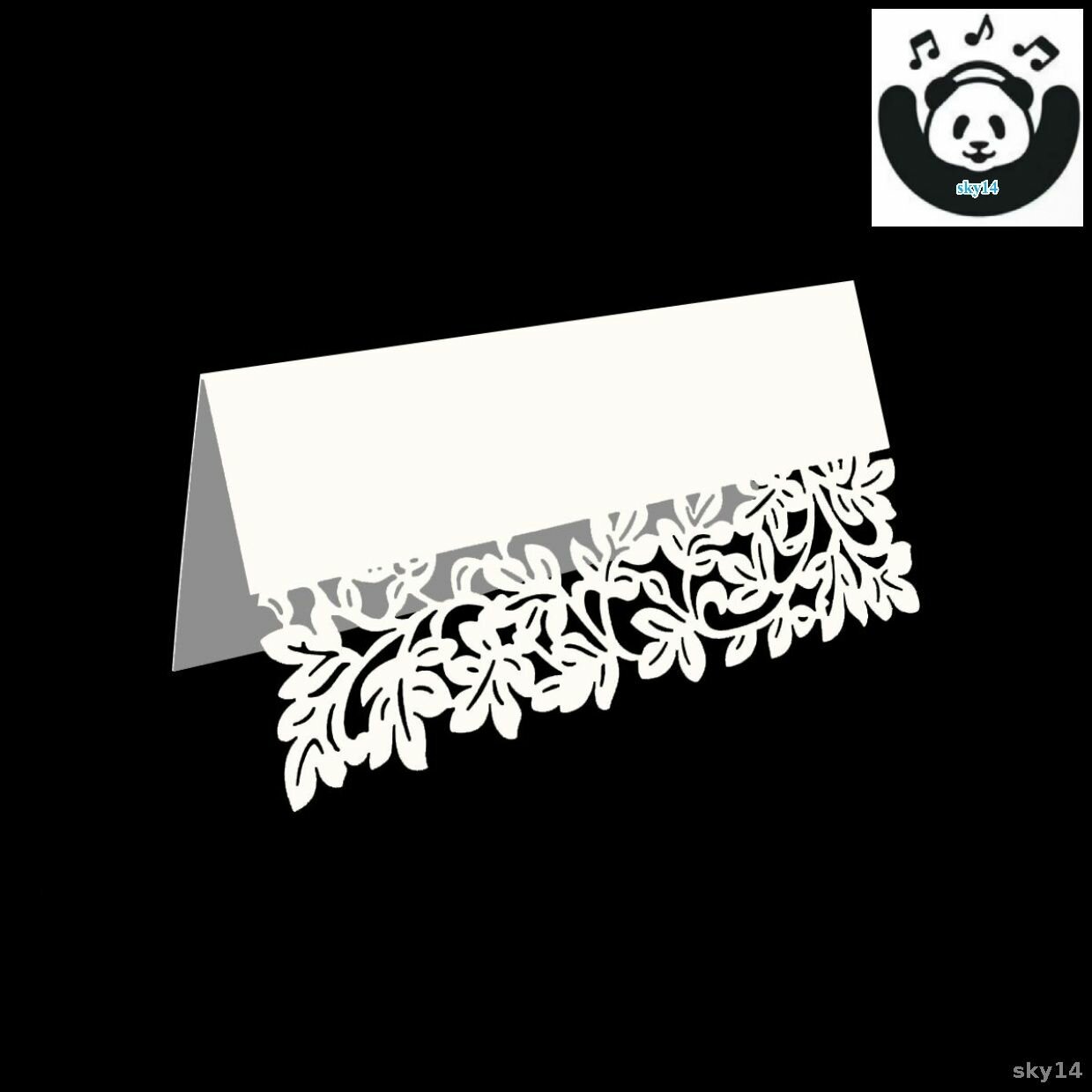 Эксклюзивные белые карточки для рассадки 50 штук с именами