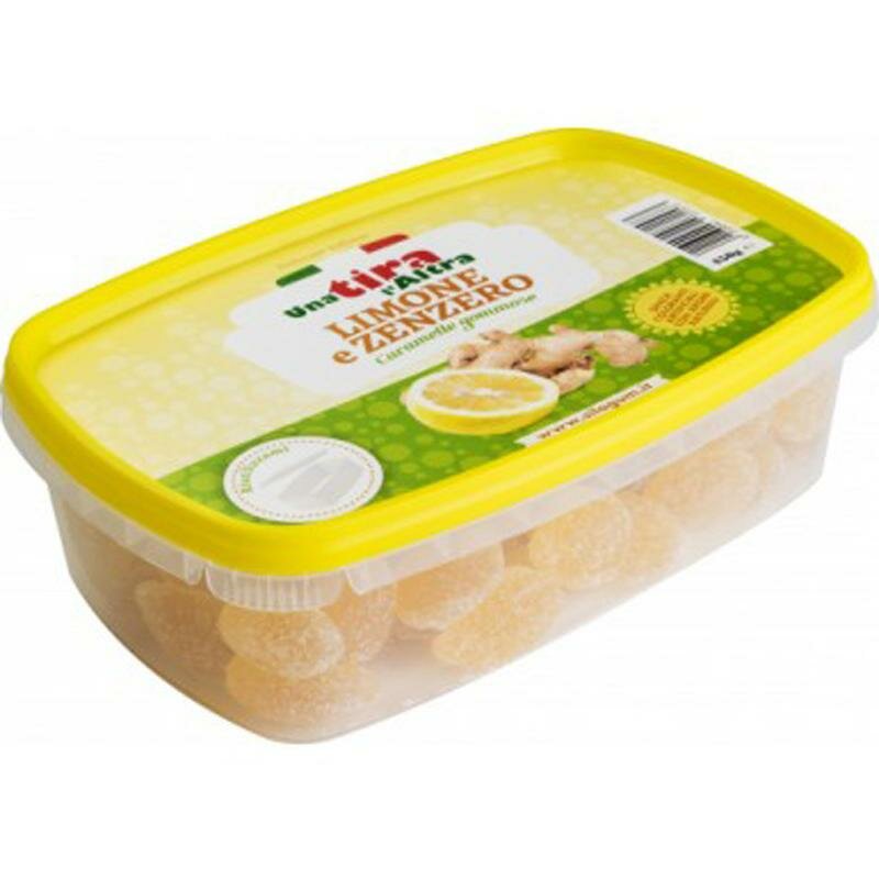 Мармелад с натуральным фруктовым соком лимона и имбиря UNA TIRA I'ALTRA 450 г