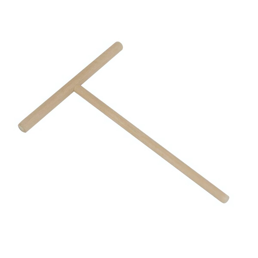 Ролик для блинов деревянный, натуральное дерево, Т-образная форма, комфортно для тонких блинчиков