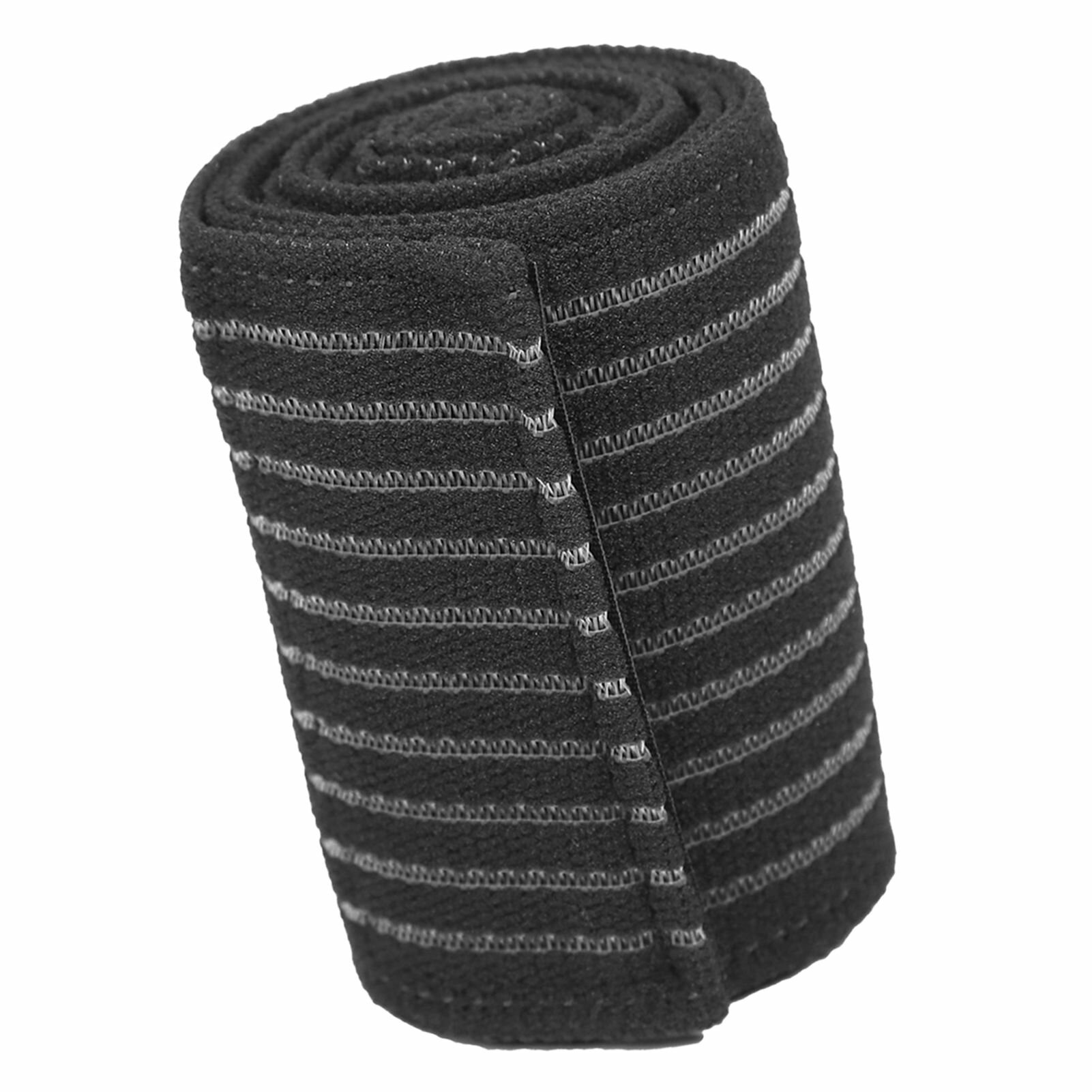 Эластичный спортивный бинт для фиксации суставов - Многофункциональная повязка для тренировок и восстановления (черный)