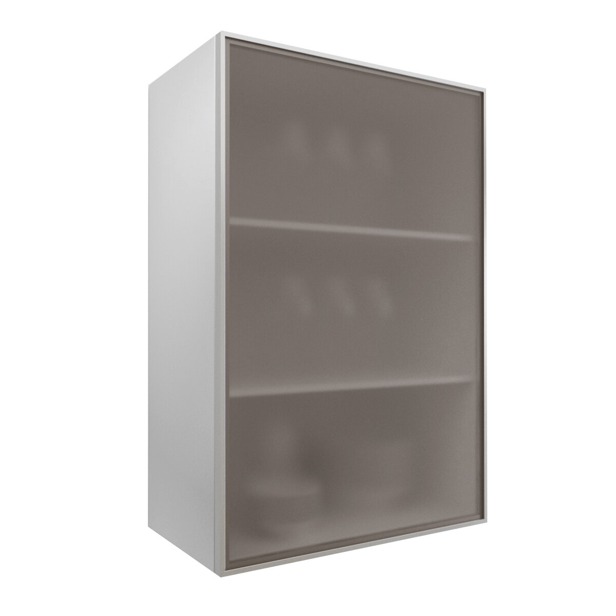 Фасад из алюминиевого профиля со стеклом Aluminum Glass 60х90 см, алюминий браш/бронза сатинат