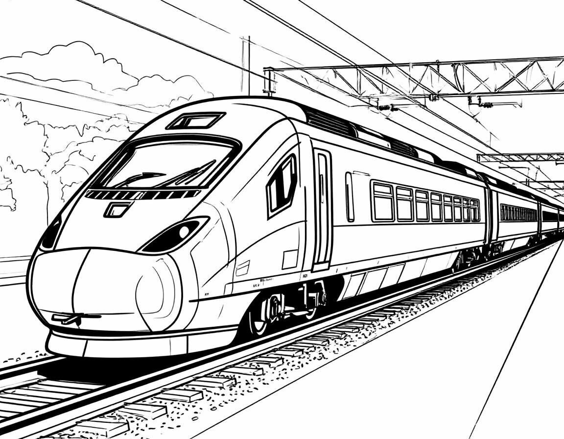 Большой набор детских раскрасок "Поезда железной дороги", плотная бумага формата А4, 30 шт, от 1 года