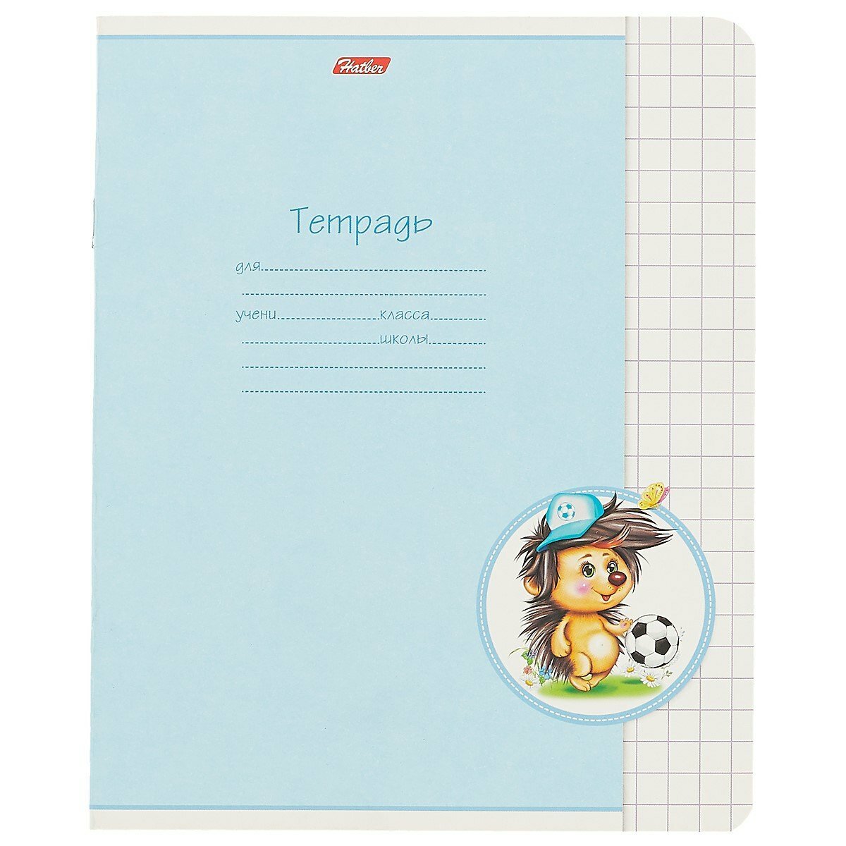 Тетрадь в крупную клетку Hatber, "Лохматики", 12 листов, в ассортименте