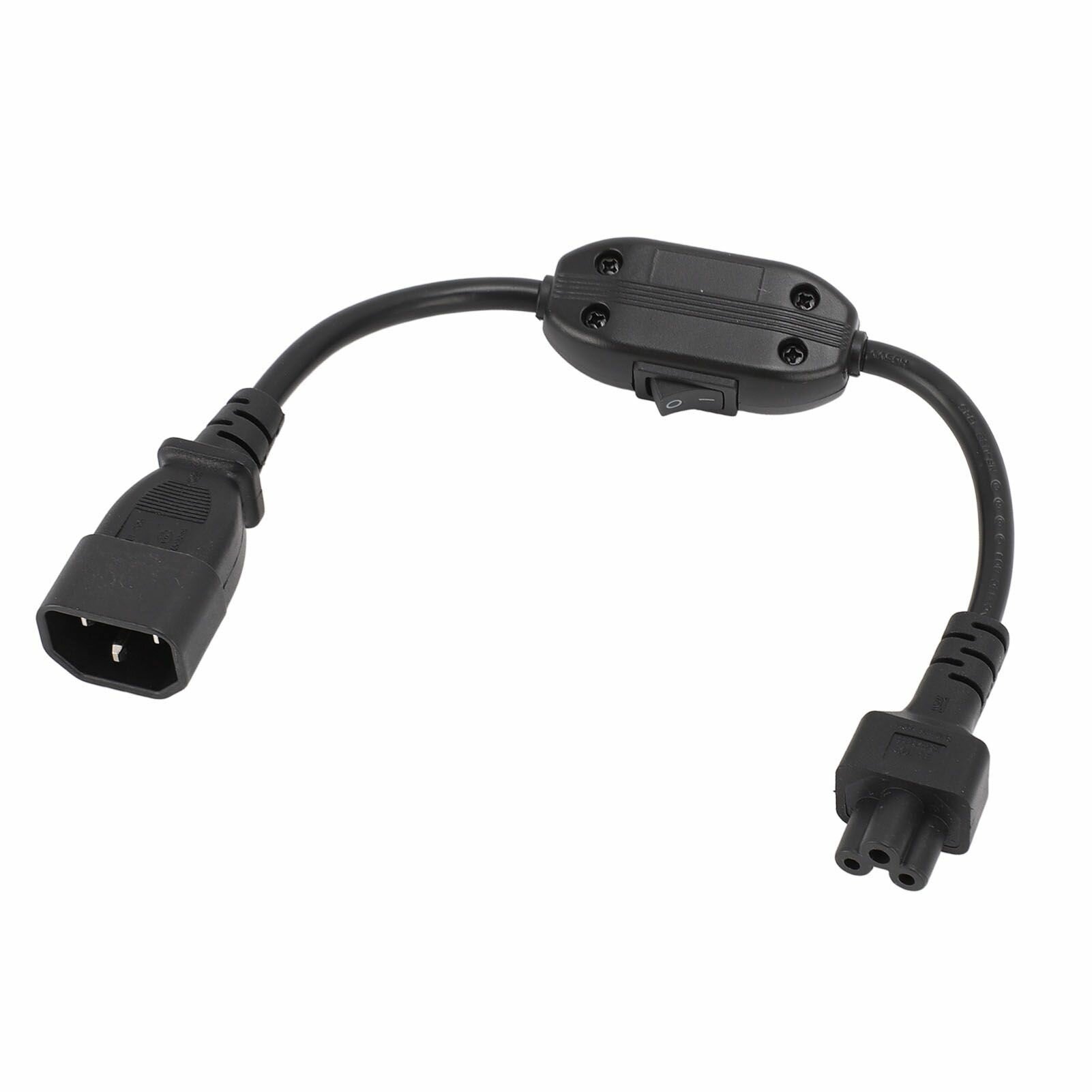 Кабель питания IEC320 C14-C5 с выключателем длиной 0,3 метра