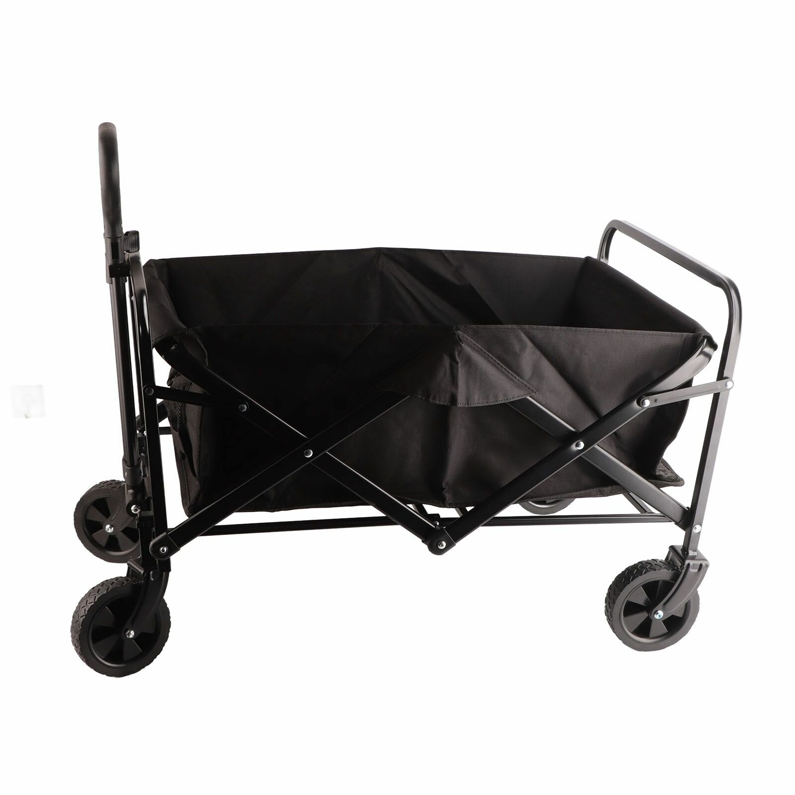 Тележка Складная 4-Колесная для Рыбалки Черная