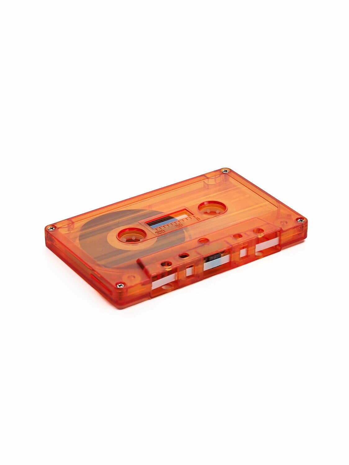 Аудиокассета AC-C90 в прозрачном корпусе