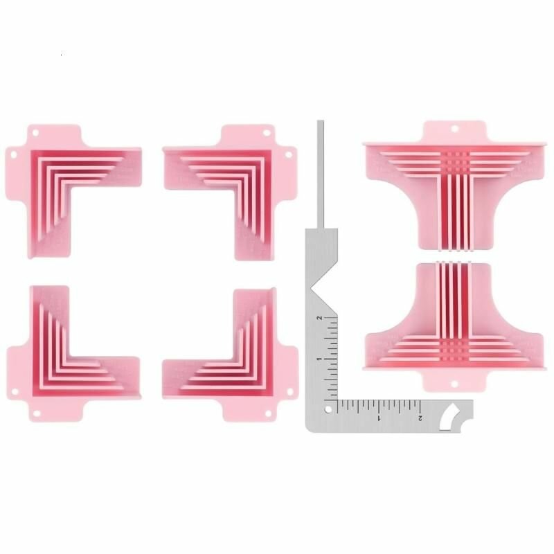 Стальные угловые соединители для ДСП, Розовый