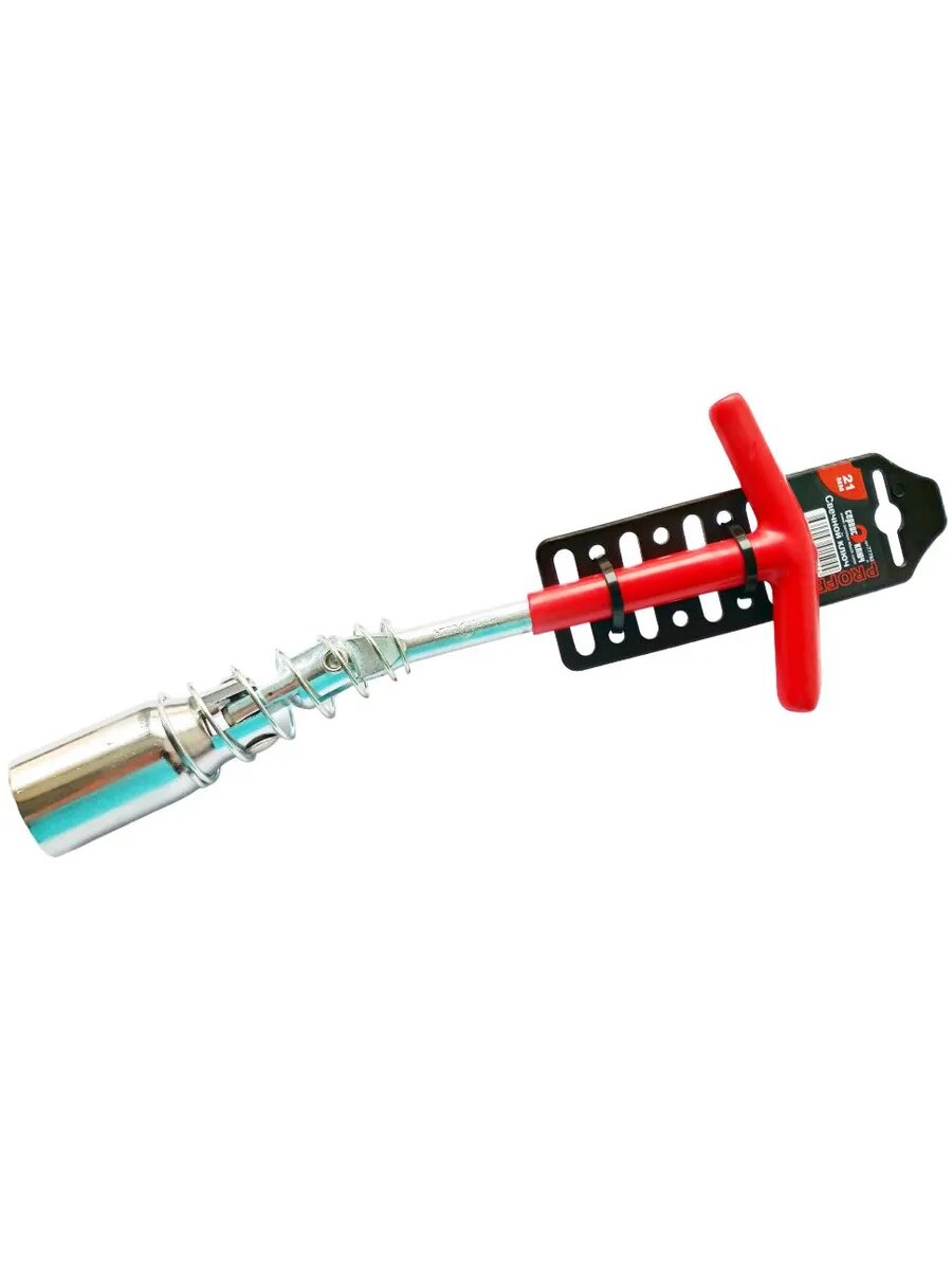 Свечной ключ с карданом 21мм на холдере 250мм. Сервис ключ 77792