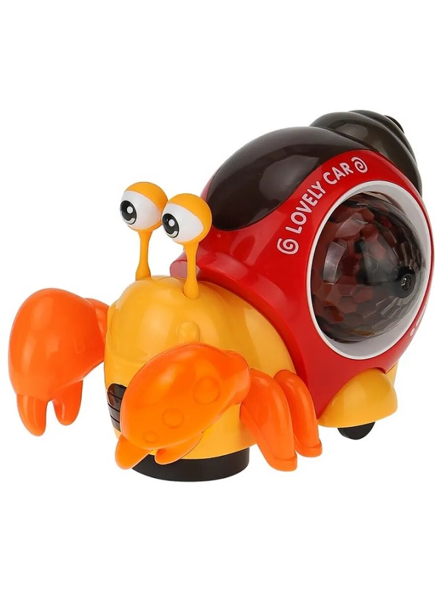 Интерактивная игрушка /Краб/ (13,5х9,5х11 см, свет, звук,