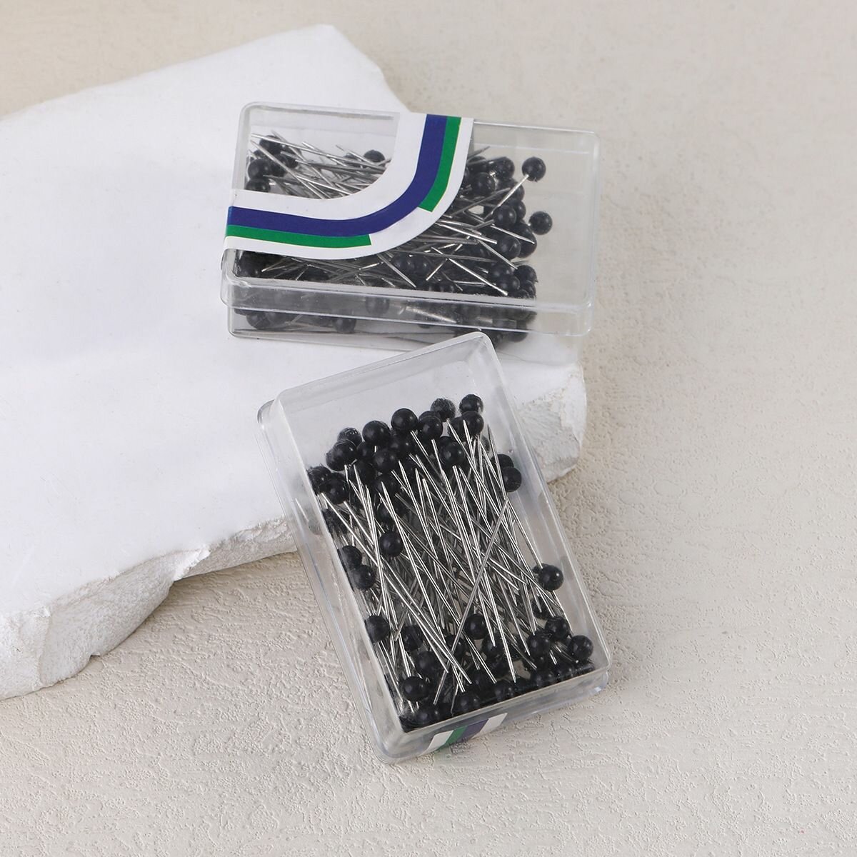 Перламутровые булавки для шитья и DIY, 100 шт, белые металлические, для декора ткани, скрапбукинга и рукоделия, удобная коробка