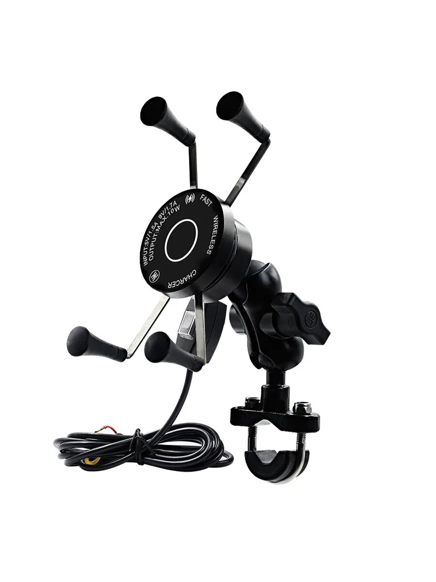 Мотоцикл проводной + беспроводной быстрой зарядки держатель мобильного телефона QC3.0 быстрая