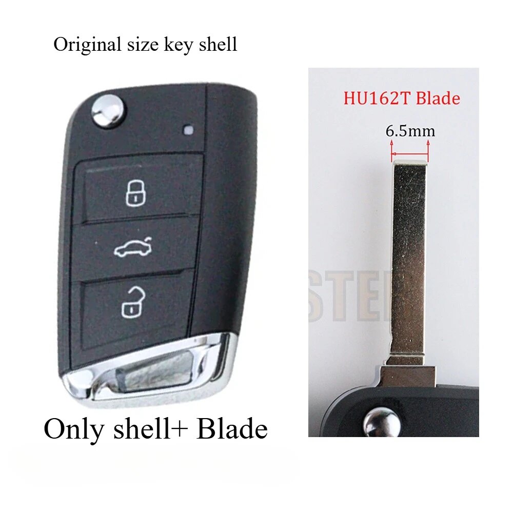 Обновленный корпус автомобильного ключа для Volkswagen VW Golf MK7 Tiguan MK2 T-roc T-cross Skoda Octavia Kodiaq Karoq Seat Ateca Leon