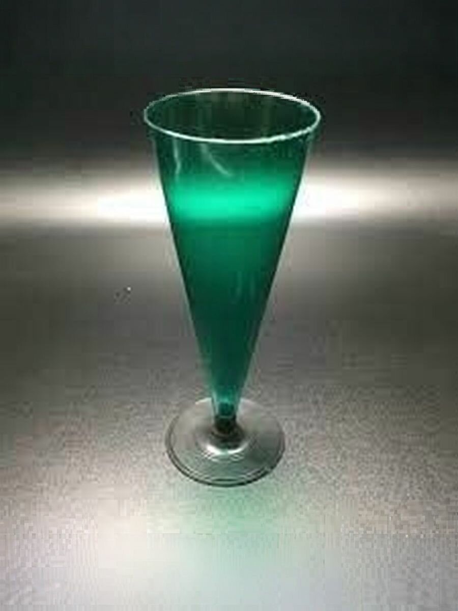 Фужер 180мл "Кристалл" зеленый, материал полистирол, 12шт.