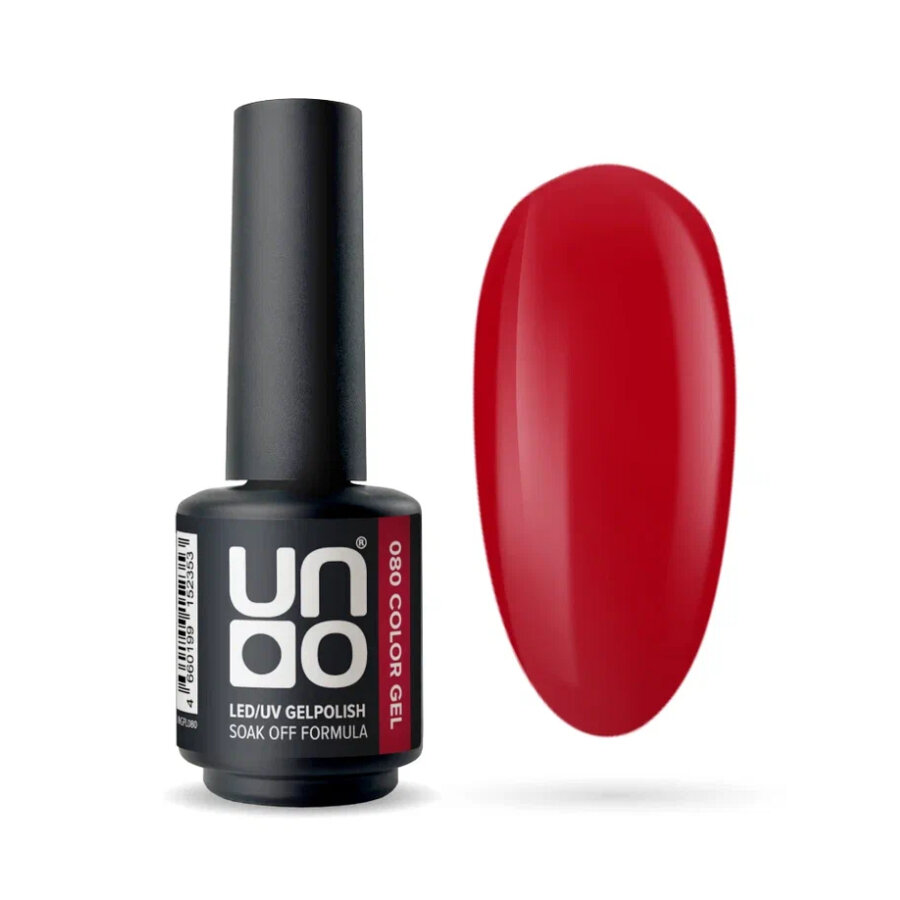 UNO, Гель-лак №080 Японский красный - Japanese Red, 8 мл