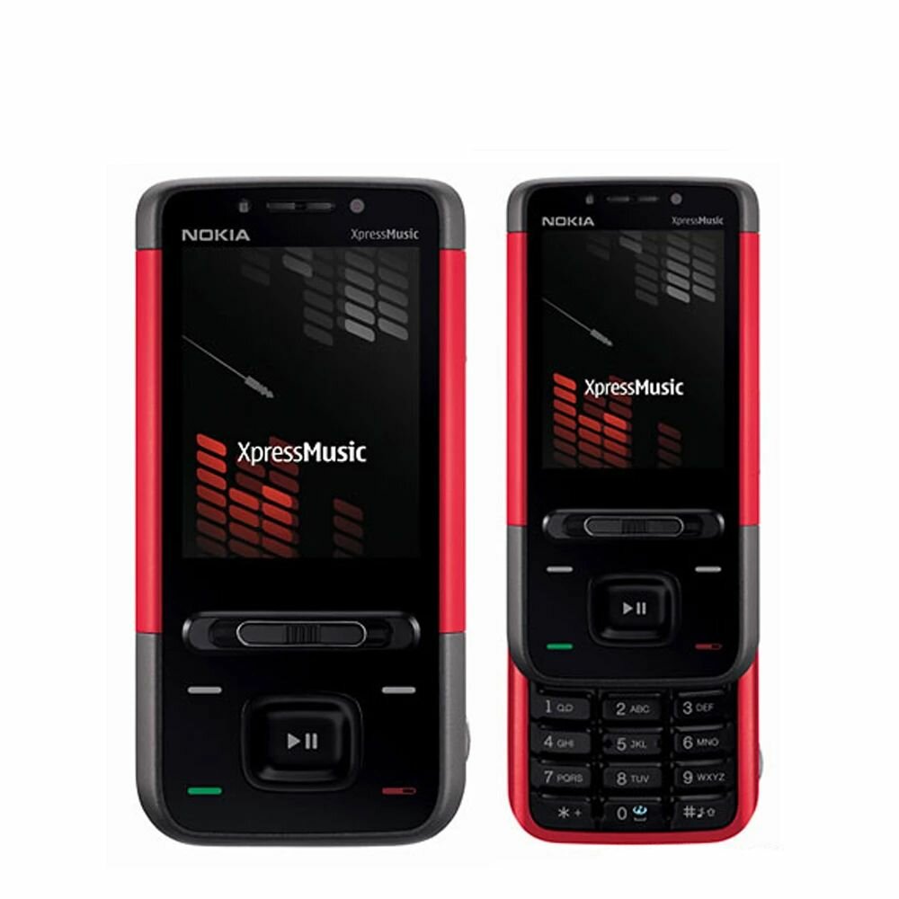Мобильный телефон Nokia 5610 Xpress Music 3G Кнопка русский-английский Слайдер-телефон, Красный