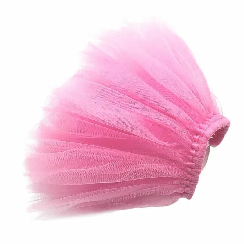 Юбка-пачка из сетки для домашних животных, розовая, M