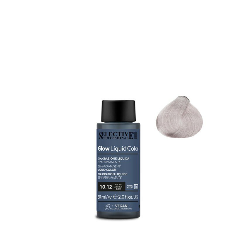 SELECTIVE PROFESSIONAL Жидкий тонирующий краситель Glow Liquid Color 10,12, 60 мл