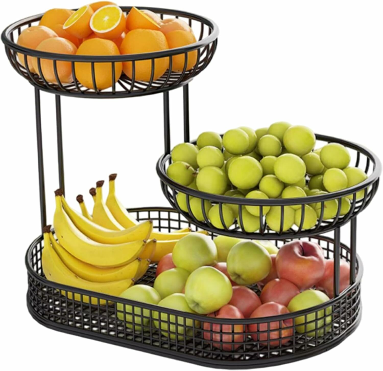 Многослойный чугунный тарелка для закусок и фруктов толстый гладкий проволок easy to черный simple