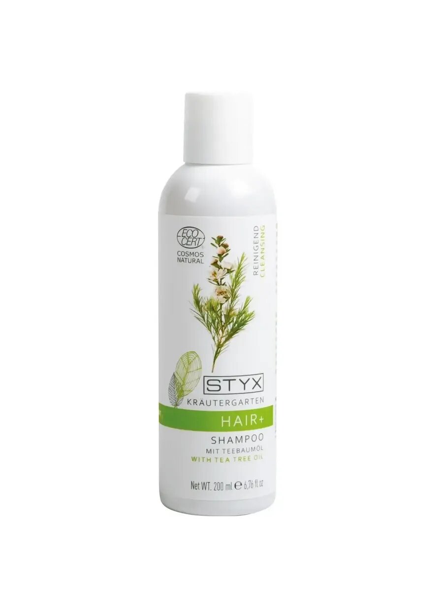 Шампунь STYX Cерия "Травяной сад" Шампунь "Чайное дерево", Шампунь для волос "Чайное дерево", 200 мл