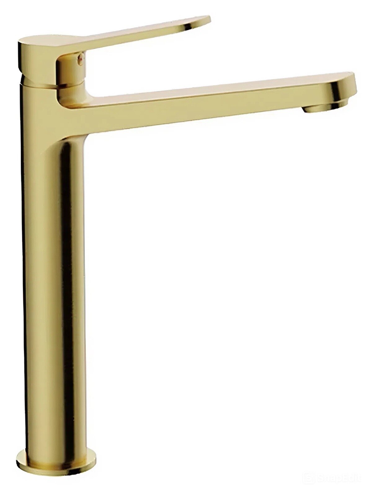 Смеситель для раковины однорычажный высокий Frap F1061-23 золотой сатин